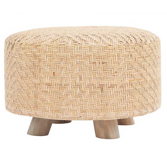 Puff 'Weave' - Rattan - Online kaufen bei Reforma
